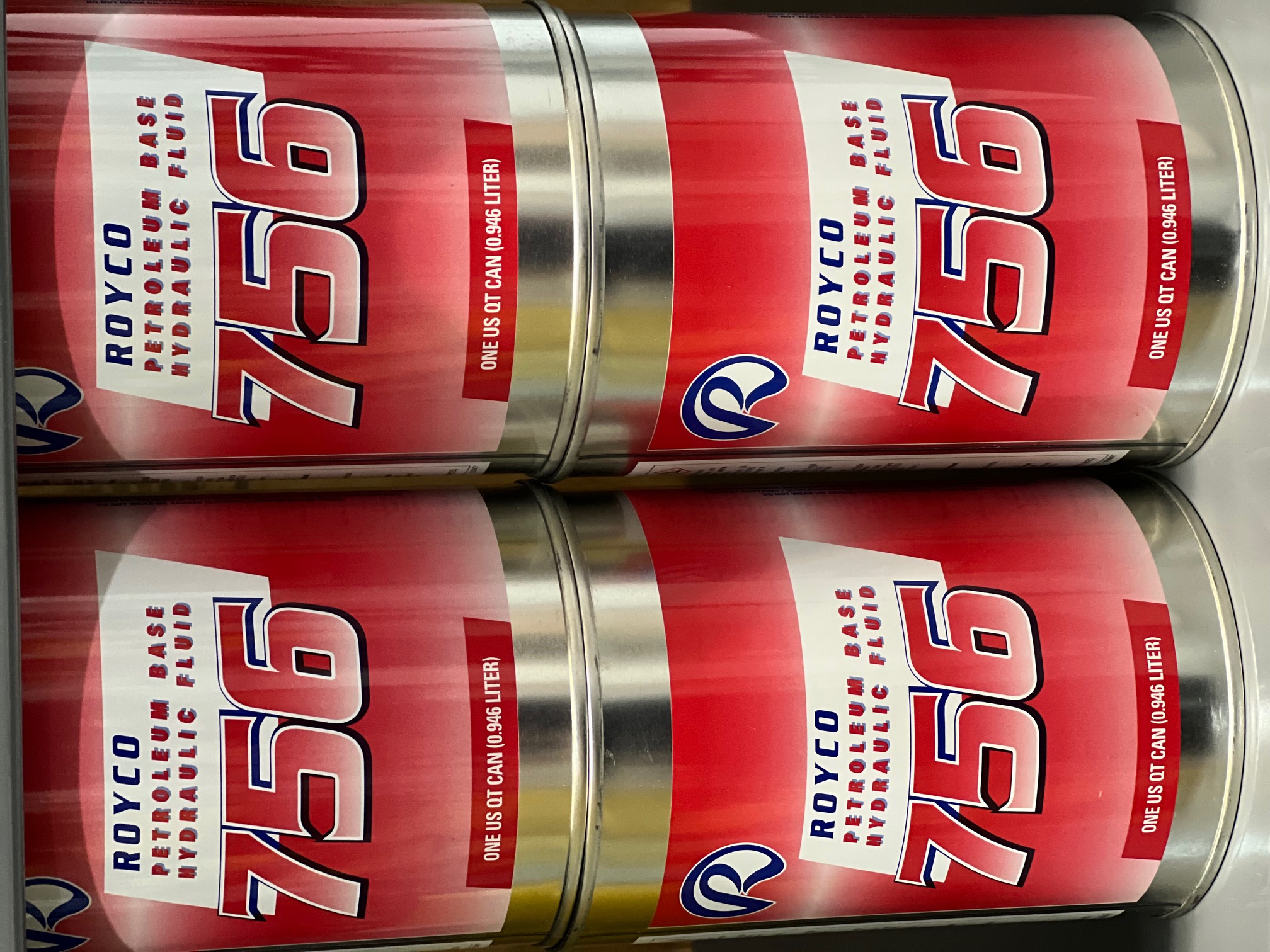 Royco 756 Red Hydraulic Fluid 1 qt can
