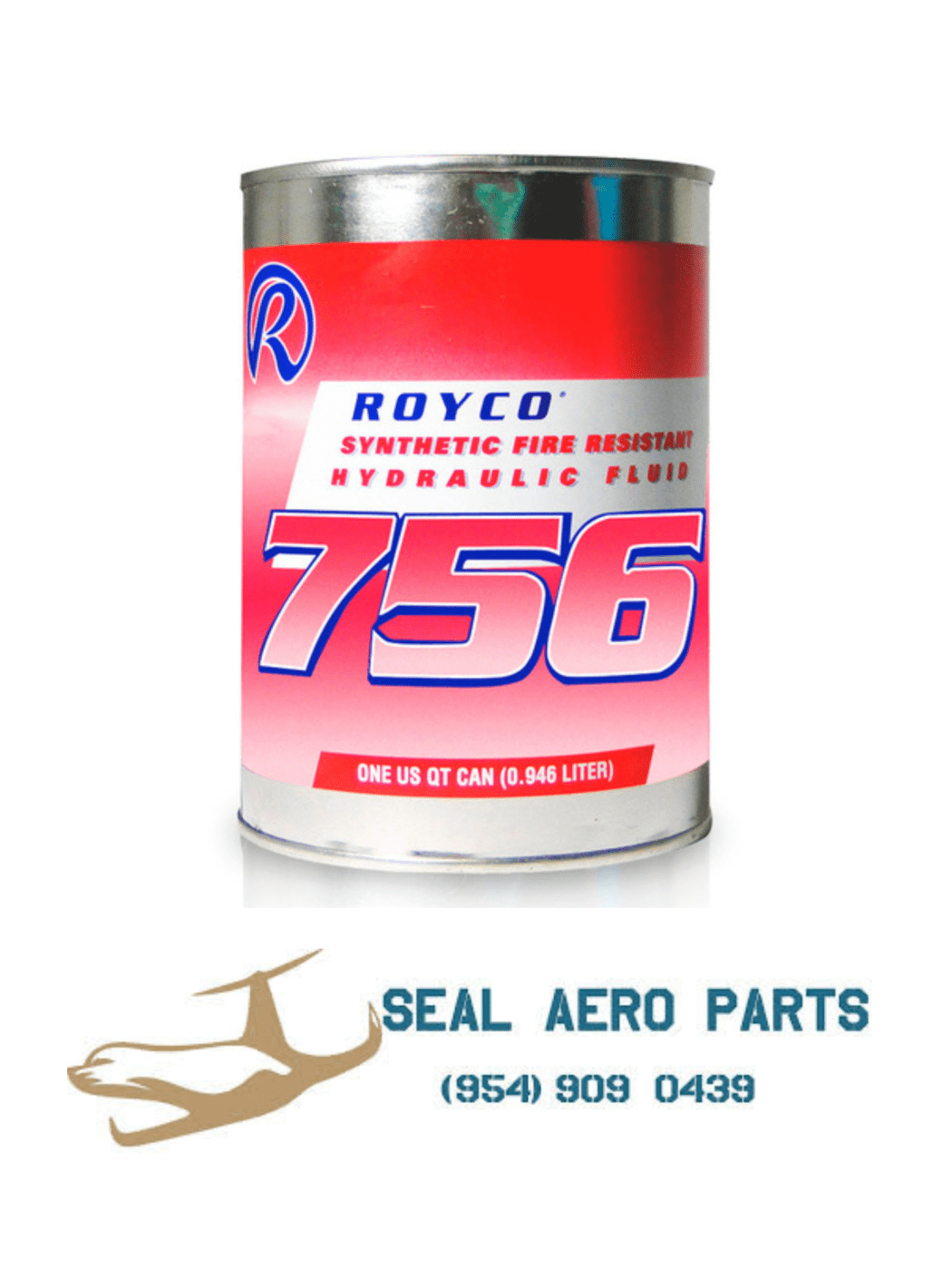 Royco 756 Red Hydraulic Fluid 1 qt can